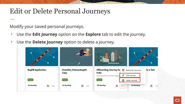 Using Journeys - Oracle cloud train HCM | PPTX
