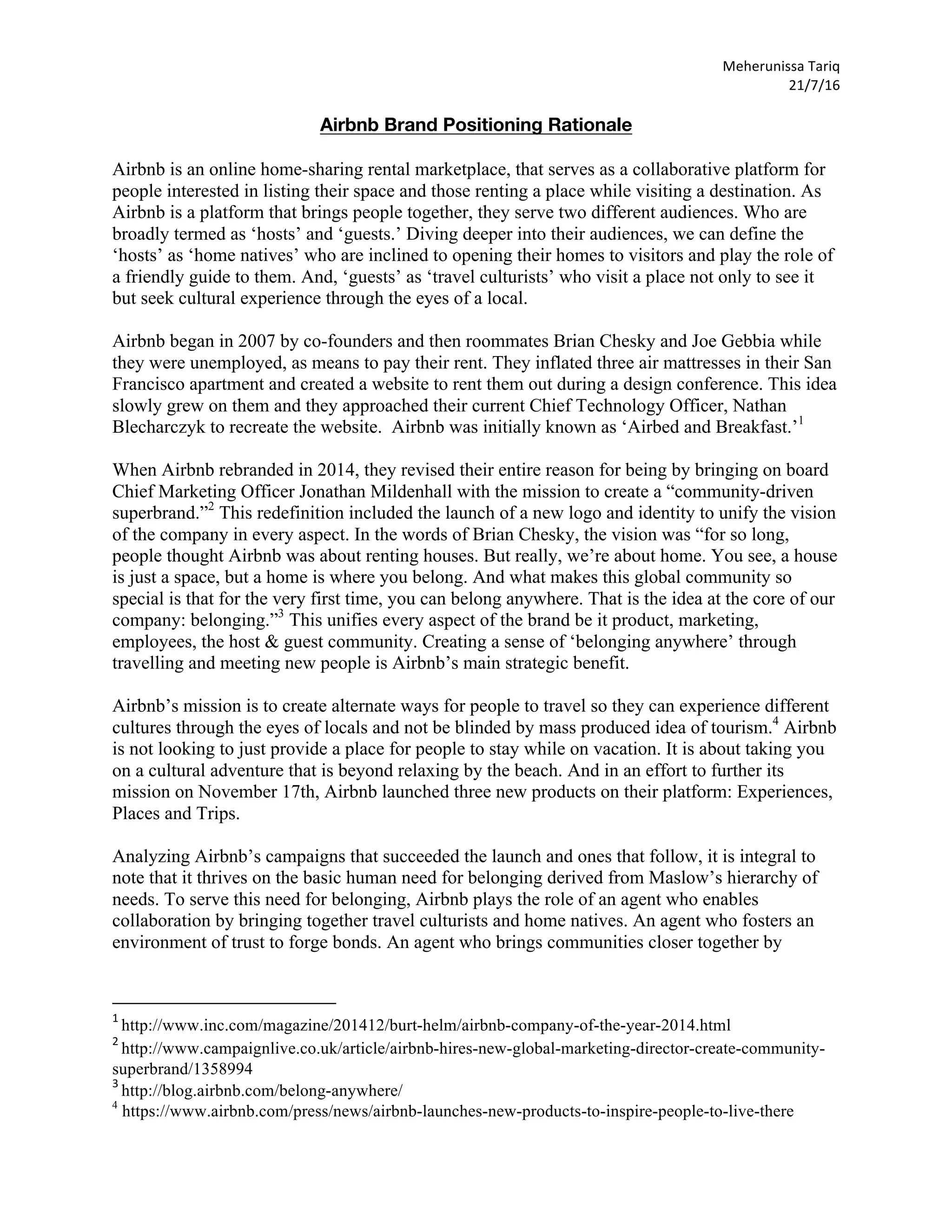 Brand Positioning Rationale | PDF