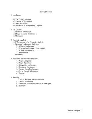 Country Analysis Paper | DOCX