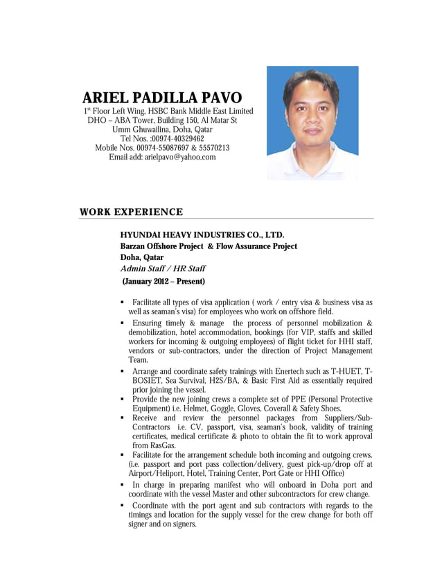 ARIEL PAVO - CV | PDF