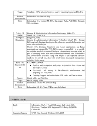 New_Resume_Pramod_01222016 | DOC | Databases | Computer Software and Applications