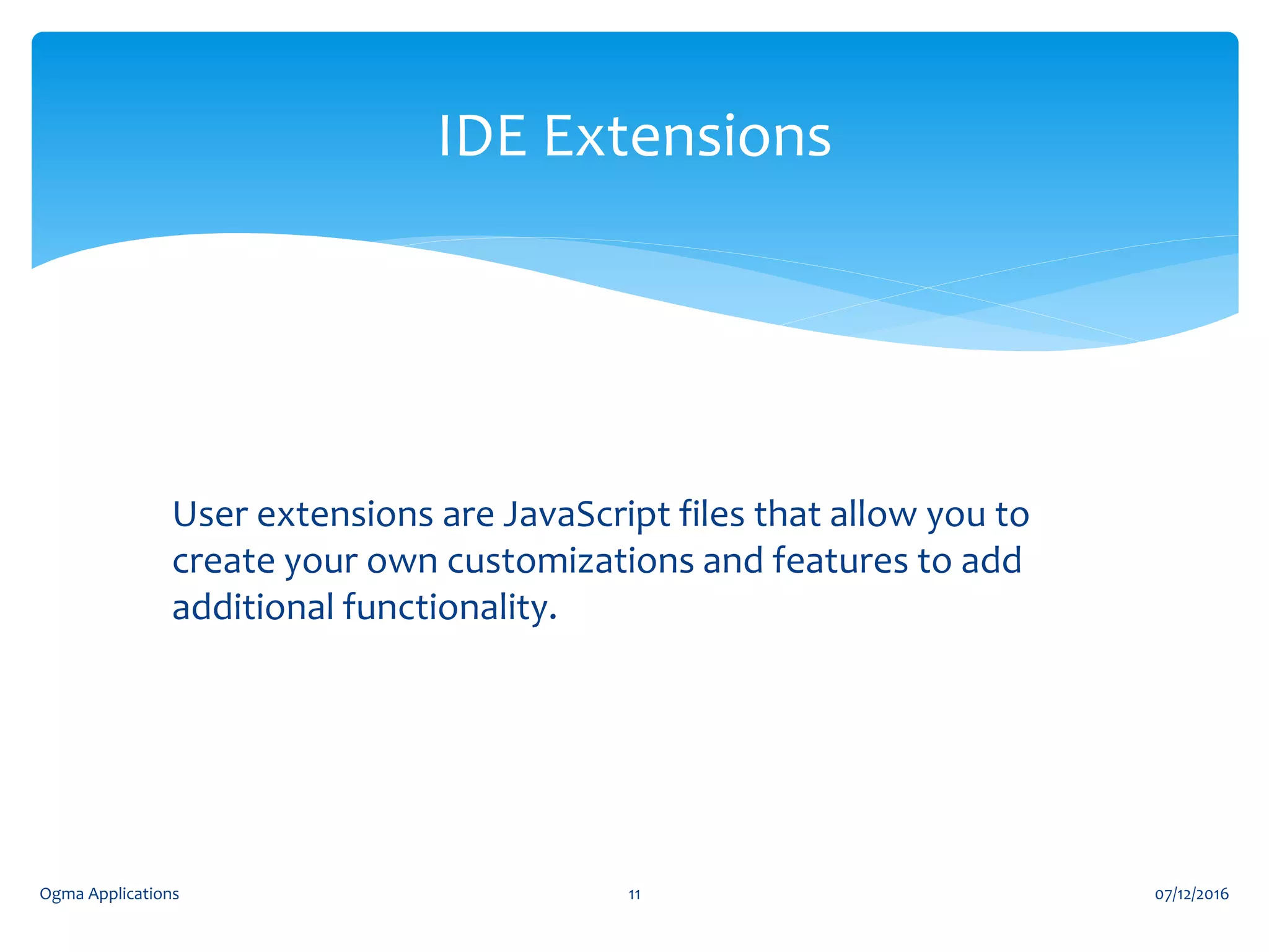 Selenium IDE and Extensions | PPTX