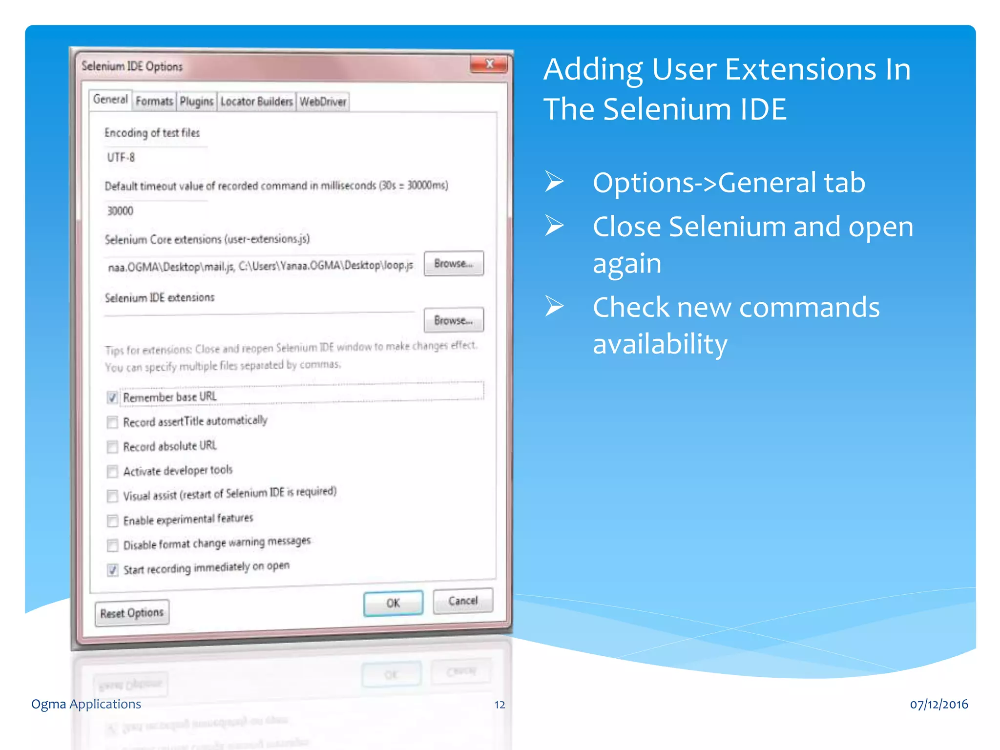 Selenium IDE and Extensions | PPTX