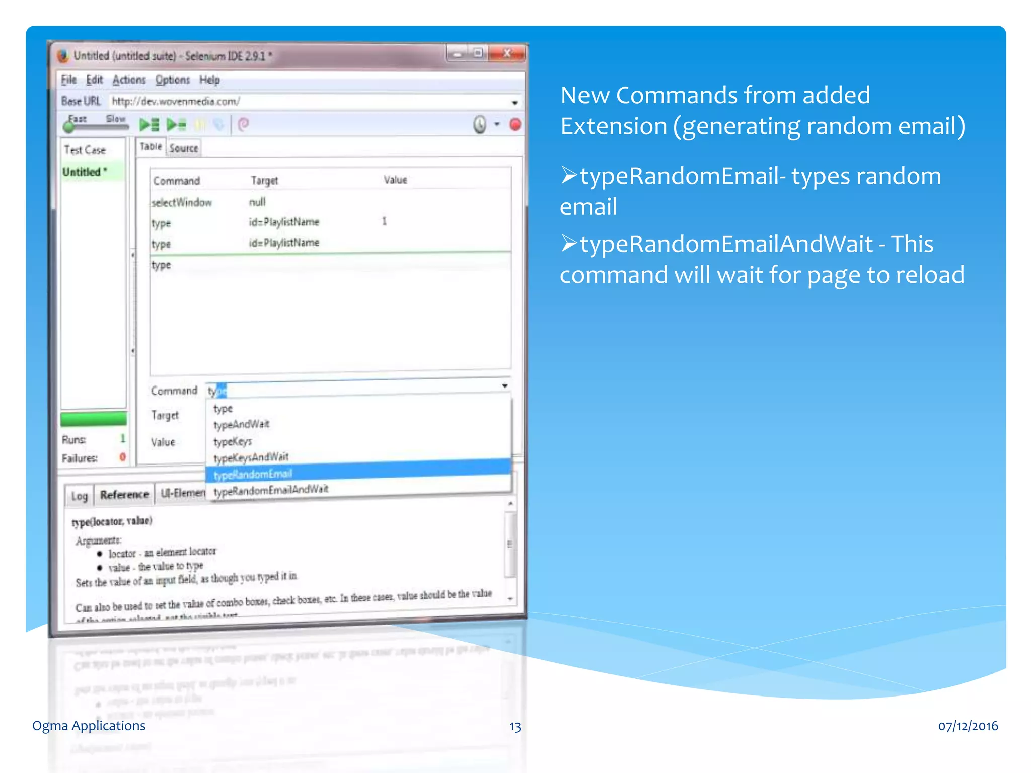 Selenium IDE and Extensions | PPTX