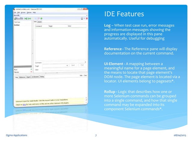 Selenium IDE and Extensions | PPTX