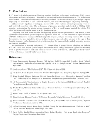 D11: a high-performance, protocol-optional, transport-optional, window system with X11 ...