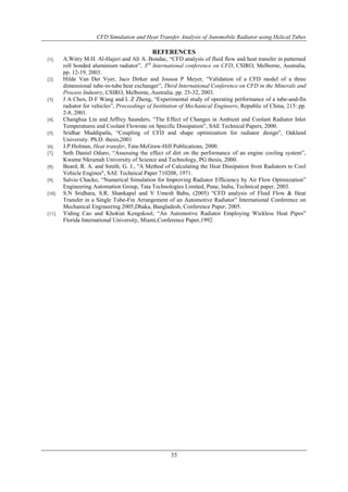 CFD Simulation and Heat Transfer Analysis of Automobile Radiator using ...