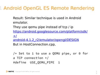 Android OpenGL ES remote rendering 蕭從恩 | PPT
