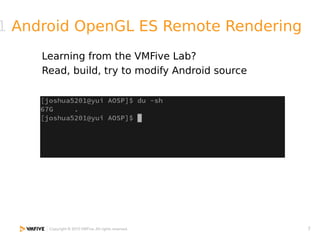Android OpenGL ES remote rendering 蕭從恩 | PPT