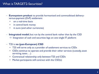 T2S: two months after launch | PPT