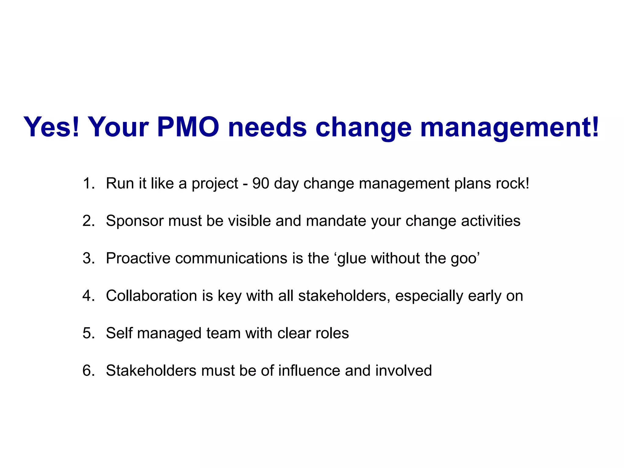 The PMO journey | PPTX