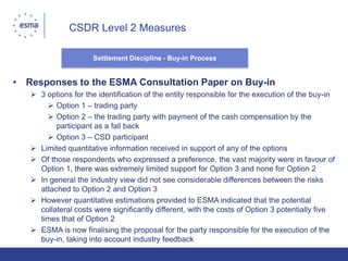 CSDR Technical Standards and Technical Advice | PPT