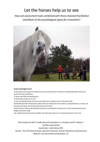 Let horses help us to see | PDF