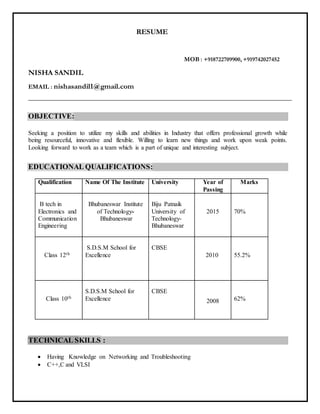 resume@nisha - Copy (4) - Copy - Copy | PDF