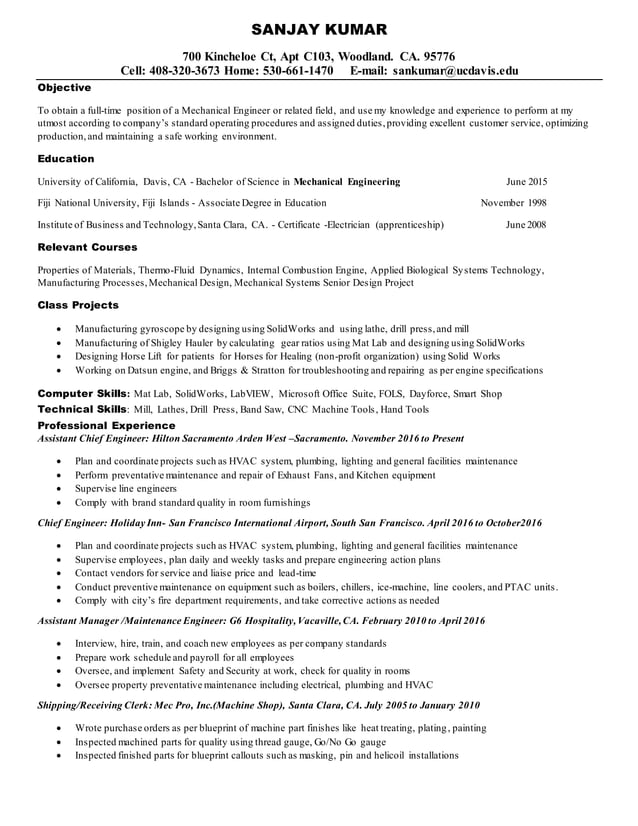SANJAY KUMAR RESUME | PDF