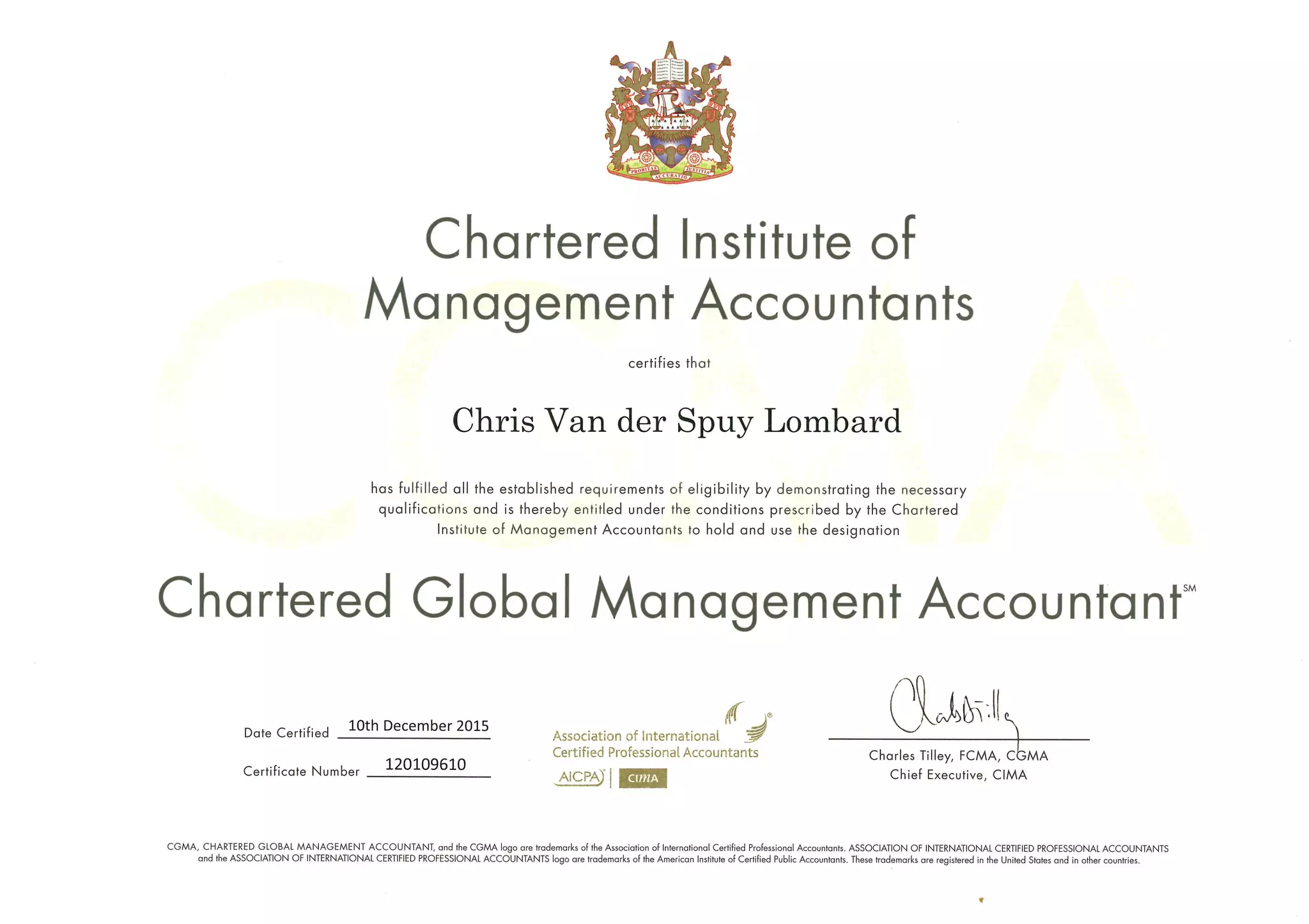 Chris Lombard - Global Chartered Management Accountant | PDF