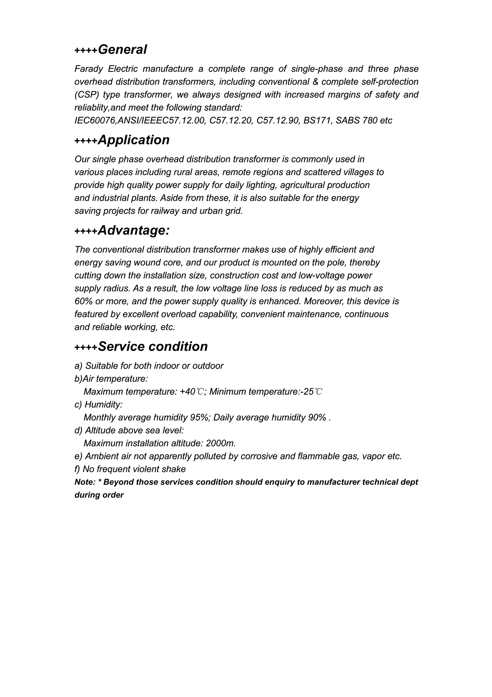 D11 Single Phase Overhead Distribution Transformer Pdf
