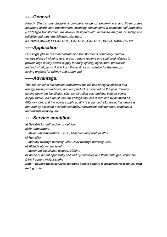 D11 single phase overhead distribution transformer | PDF