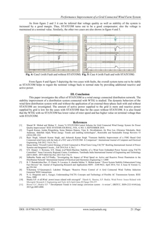 Performance Improvement of a Grid Connected Wind Farm System | PDF