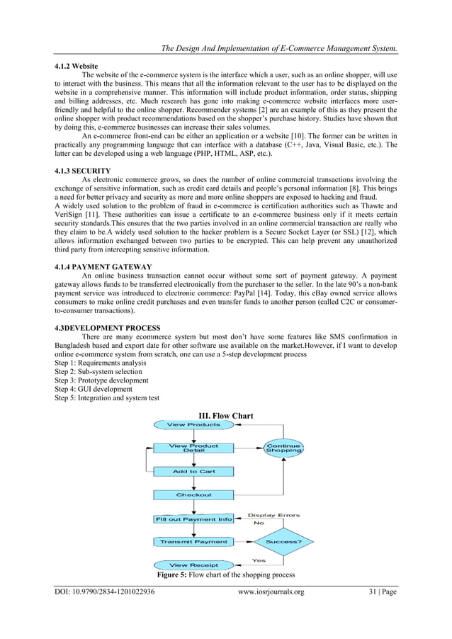 The Design and Implementation of E-Commerce Management System. | PDF