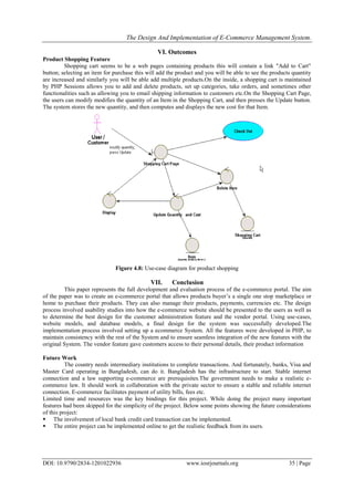 The Design and Implementation of E-Commerce Management System. | PDF