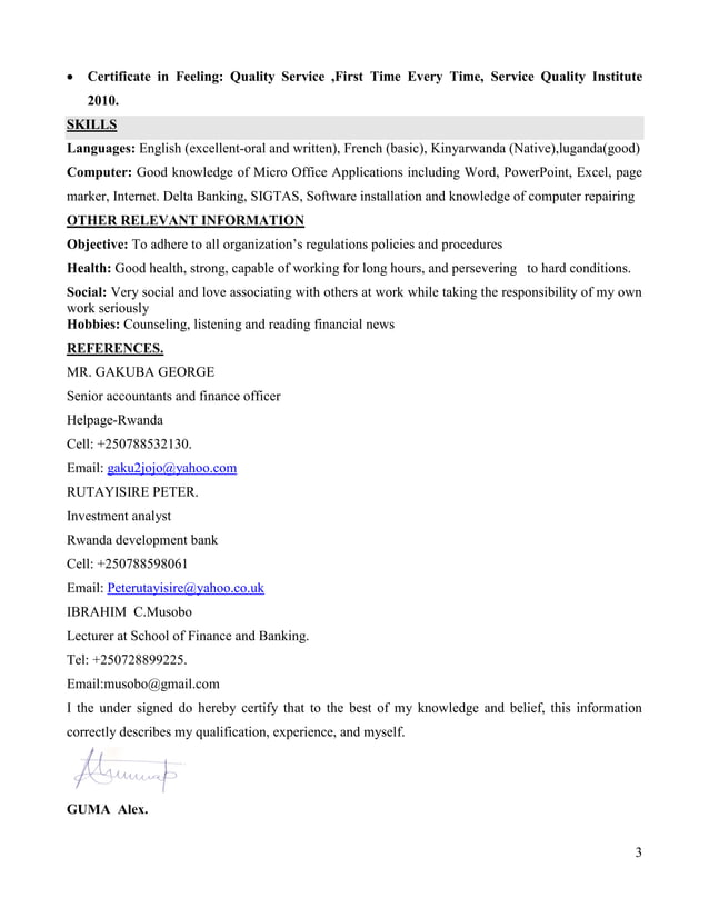 Guma CV pdf | PDF