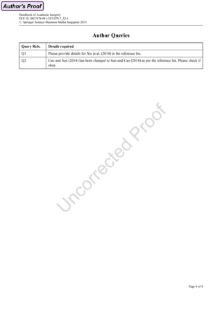 Academic Integrity chapter | PDF