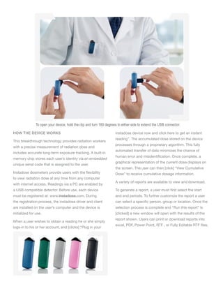 LIT4386_1_instadose_trifold_revised (1) (1) (1) | PDF | Medical Tests ...