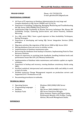 Krishna Resume | PDF