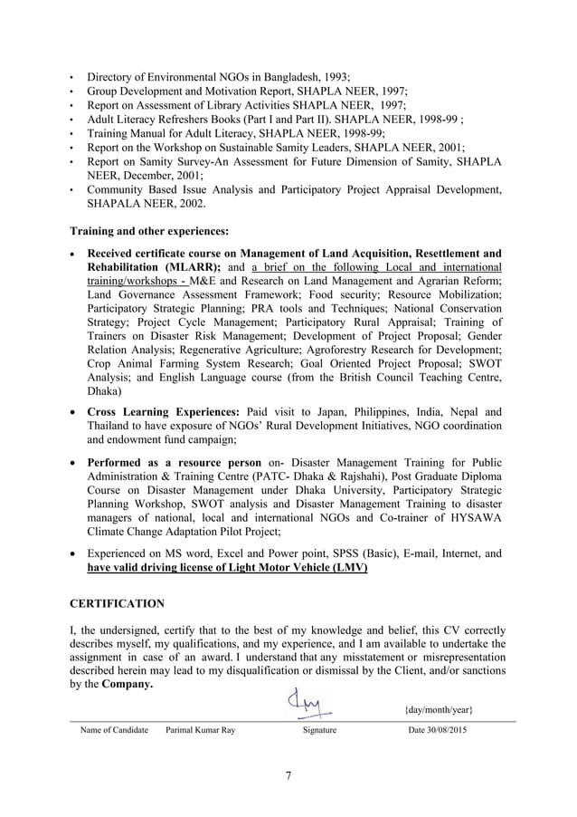 CV of Parimal Kumar Ray FINAL30.8.15