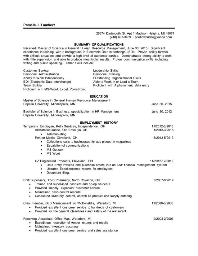 RESUME-PJ-LAMBERT | PDF