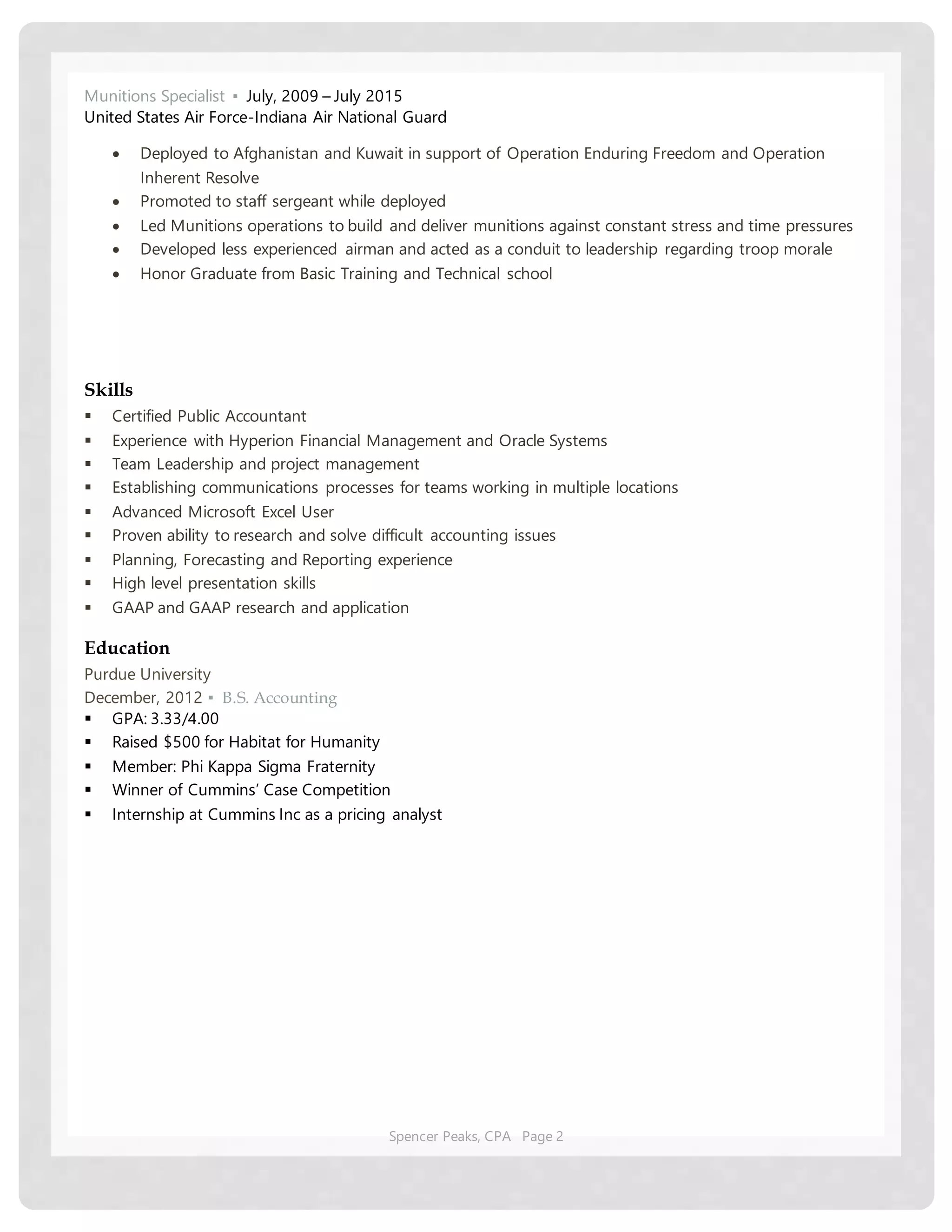 Resume | DOCX | Business Accounting & Finance | Business