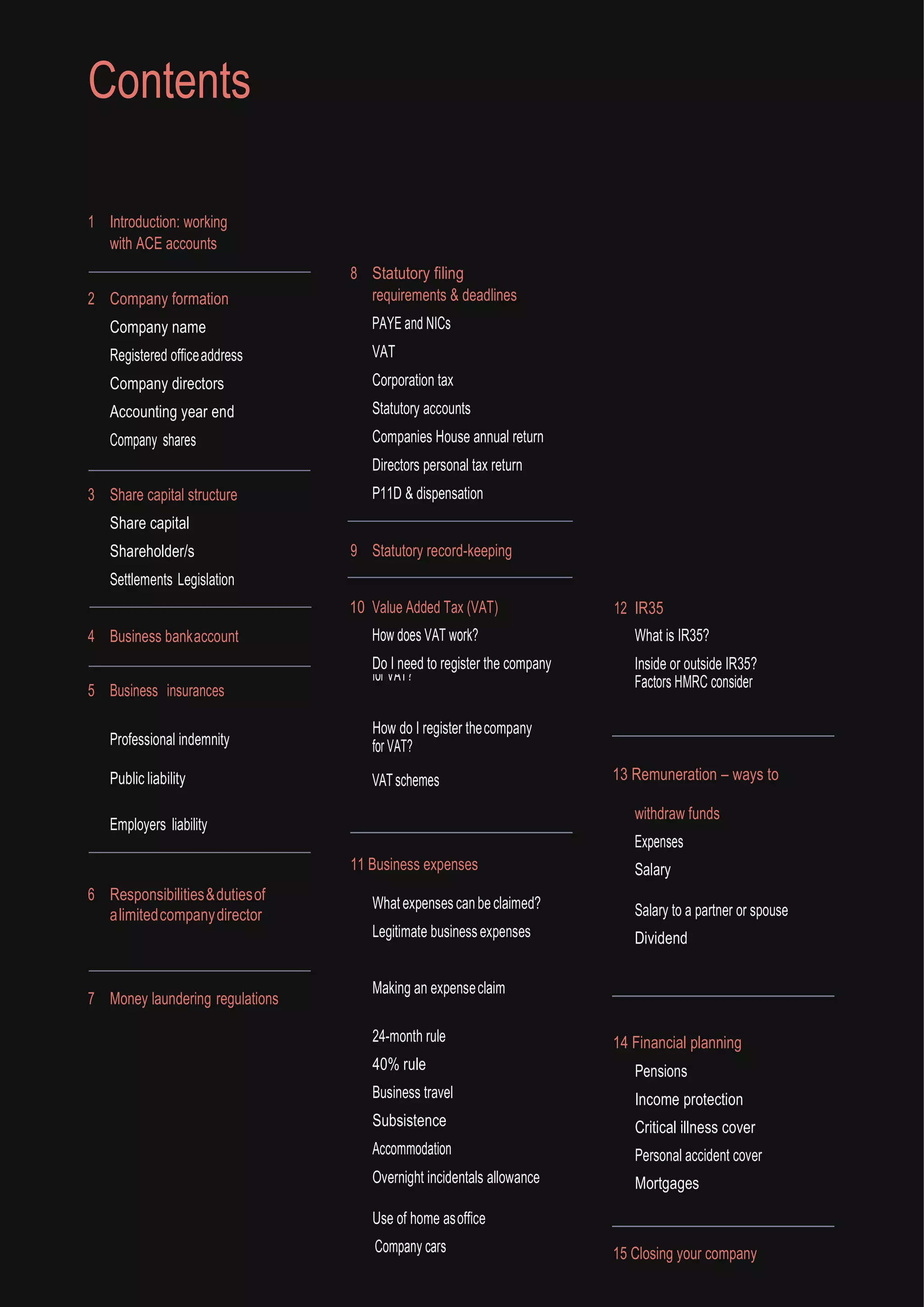 ACE accounts-miniguide v1 | PDF