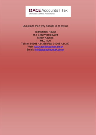 ACE accounts-miniguide v1 | PDF