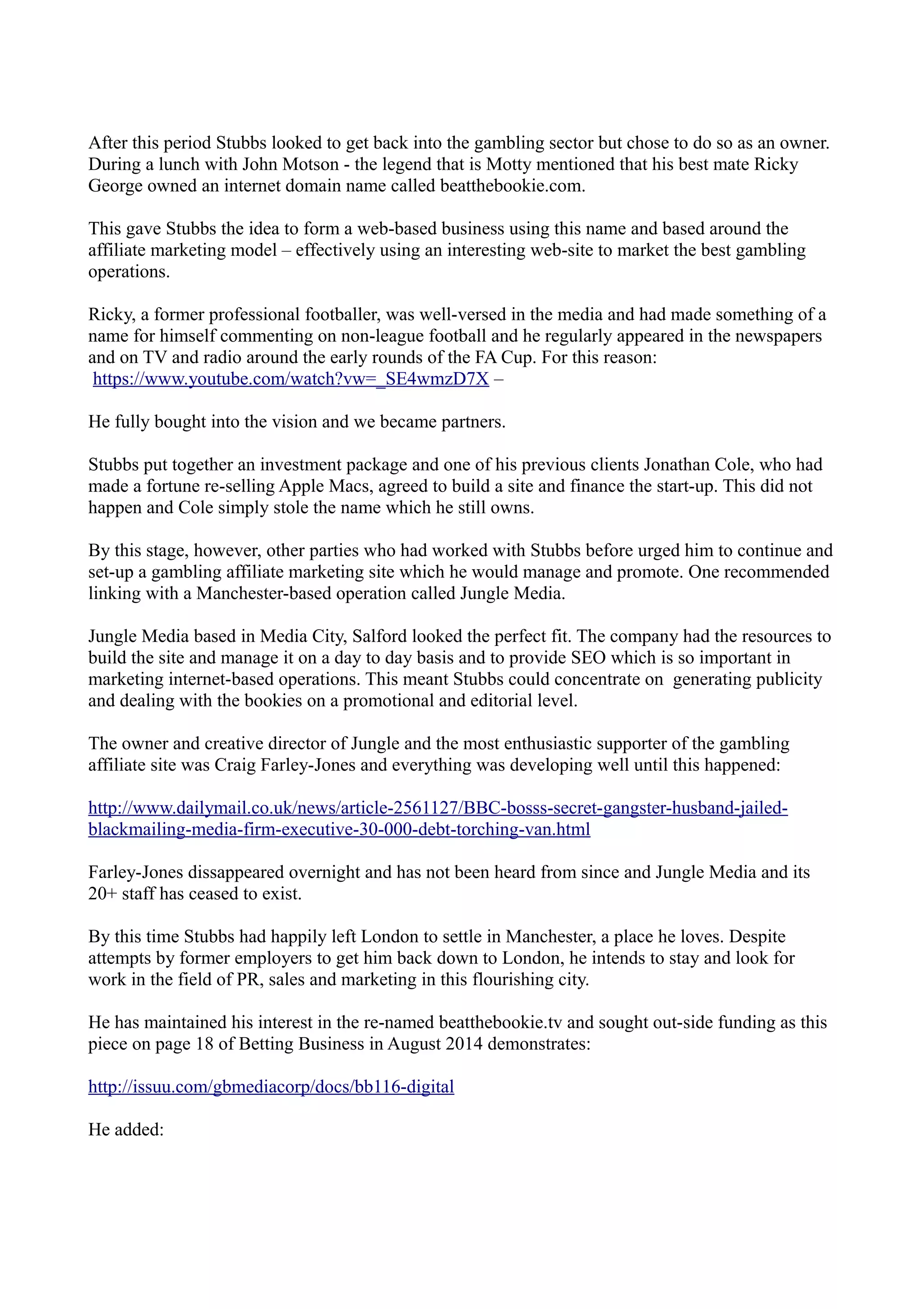 MATTHEWPRESSRELEASEVERSION2 | PDF