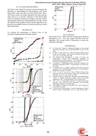 Effective Data Retrieval System with Bloom in a Unstructured p2p Network | PDF