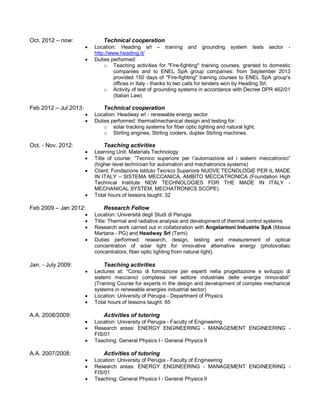 CV Cascioli Vincenzo EN - Gen 2016 | PDF