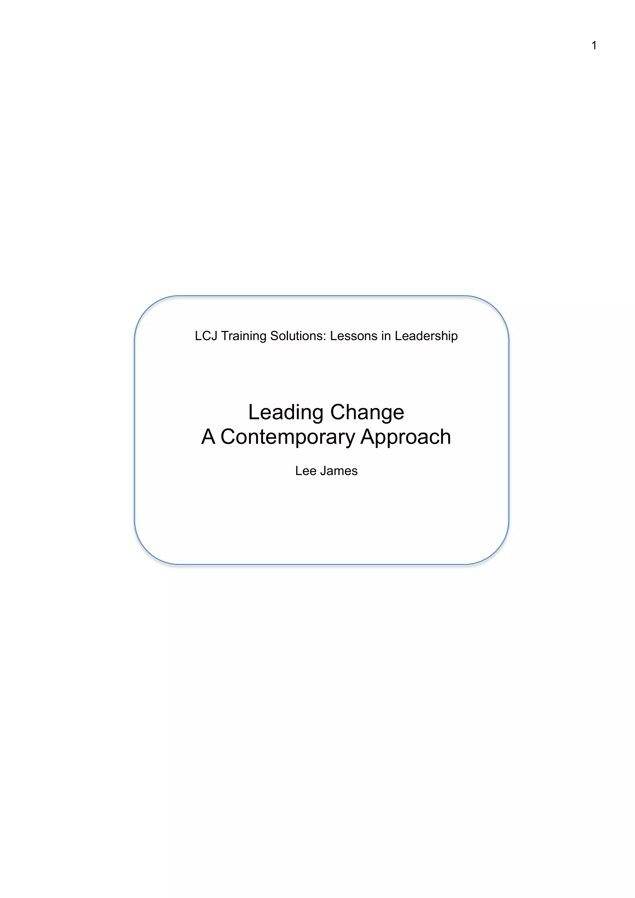 Leading Change | PDF