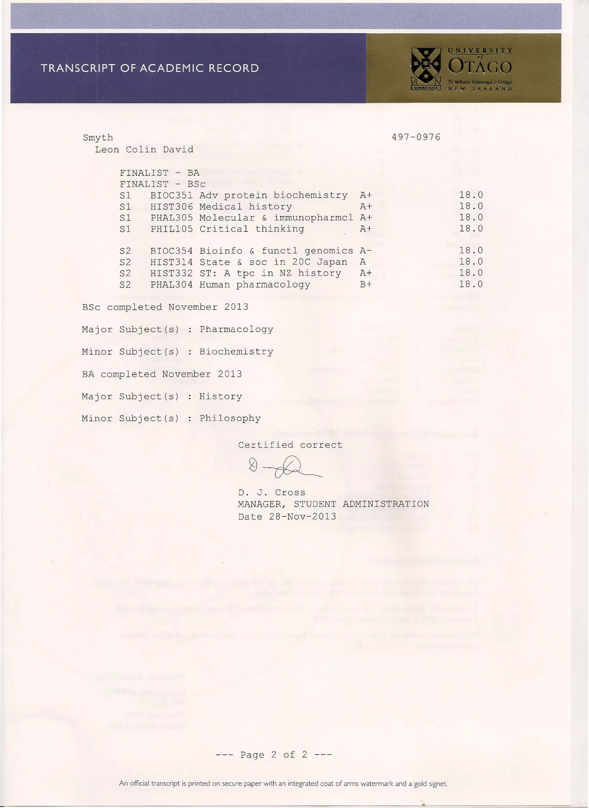 Transcript Leon Smyth | PDF