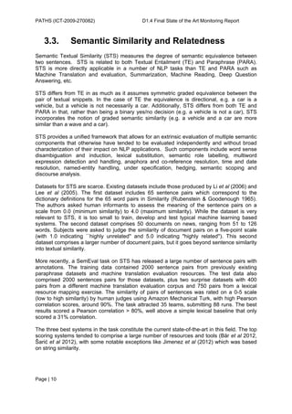 PATHS Final state of art monitoring report v0_4 | PDF