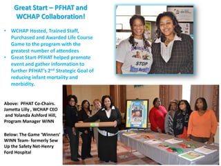 Life Course Great Start and WCHAP Collaboration v2012 | PPT