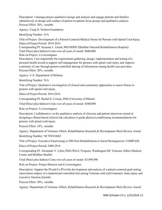 Schladen MM CV 160121 | PDF | Physical Therapy | Wellness