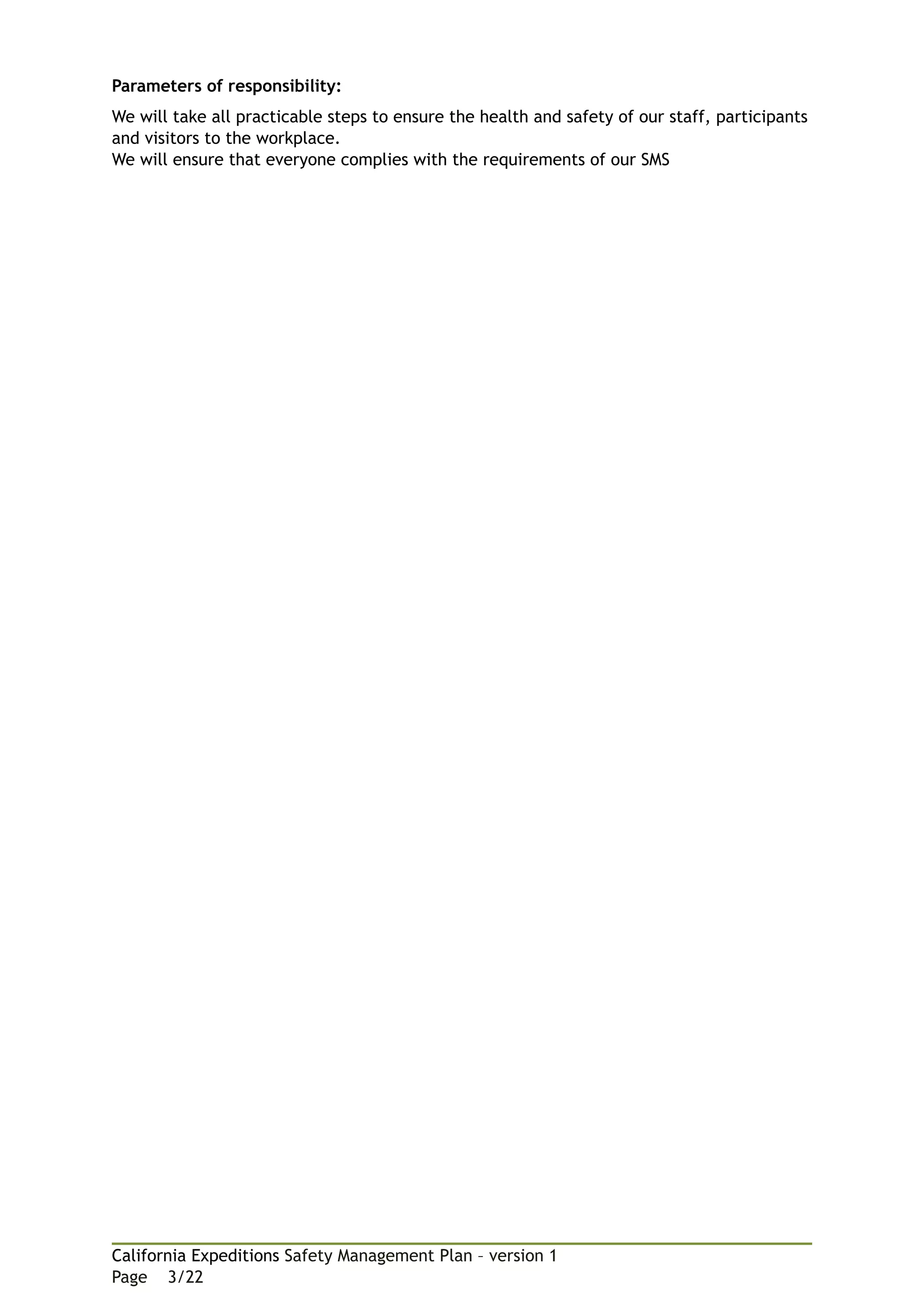 Safety Management Plan | PDF