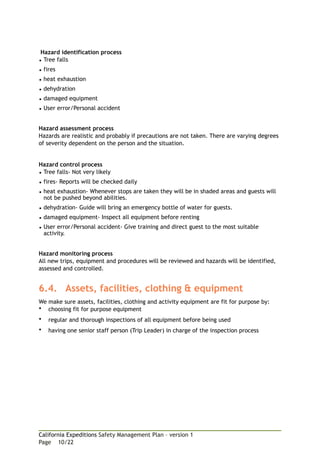 Safety Management Plan | PDF