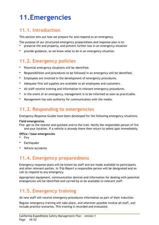 Safety Management Plan | PDF