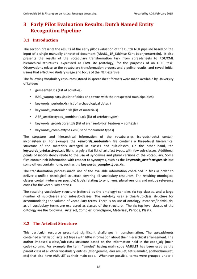 Ariadne: First Report on Natural Language Processing | PDF | Databases | Computer Software and ...