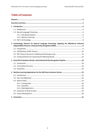 Ariadne: First Report on Natural Language Processing | PDF | Databases | Computer Software and ...