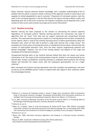 Ariadne: First Report on Natural Language Processing | PDF | Databases | Computer Software and ...