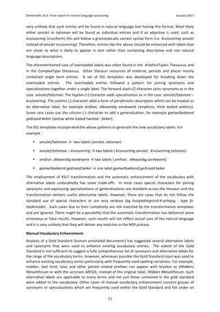 ARIADNE: Final Report on Natural Language Processing | PDF