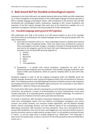 ARIADNE: Final Report on Natural Language Processing | PDF